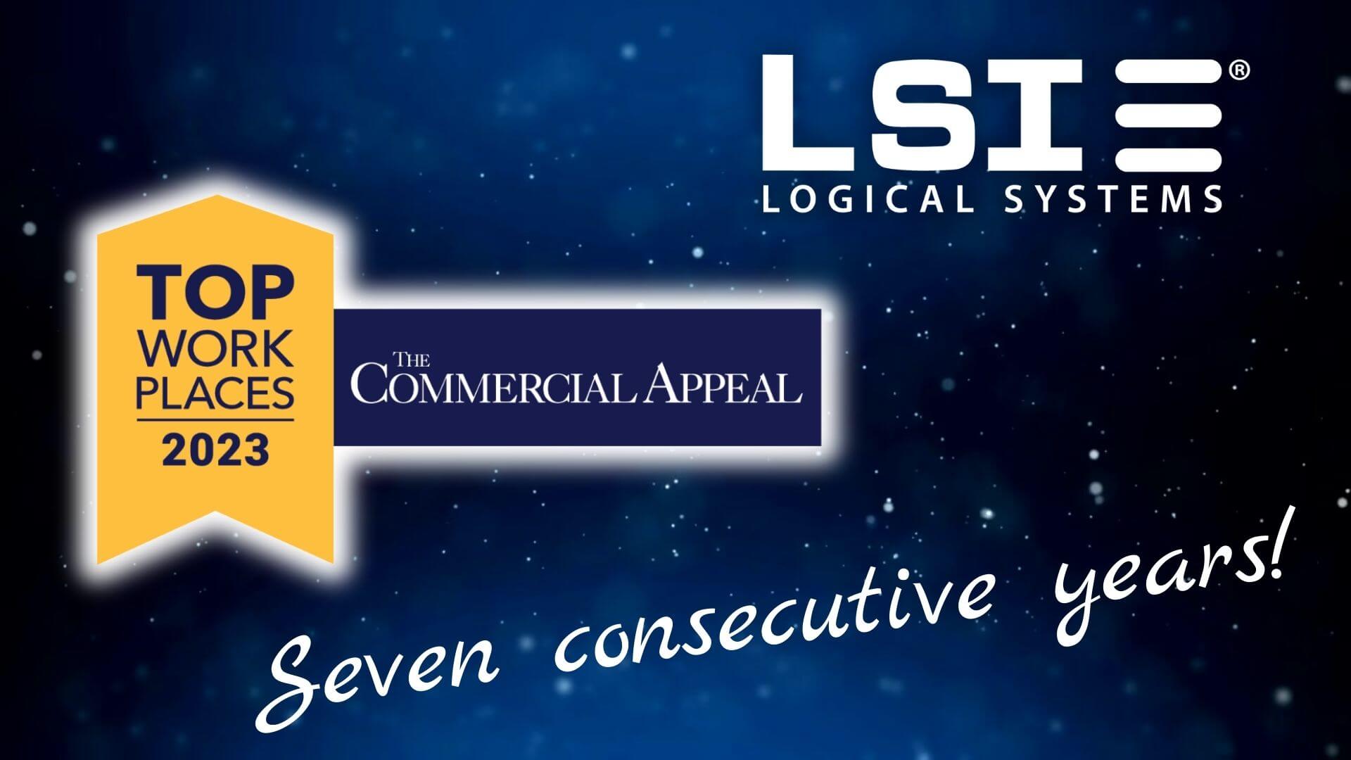 Commercial Appeal Names LSI a Winner of the Top Workplaces 2023 Award | Logical Systems, LLC