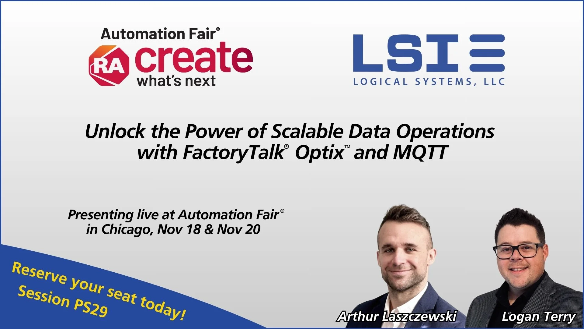 LSI to Present at Automation Fair in November | Logical Systems, LLC